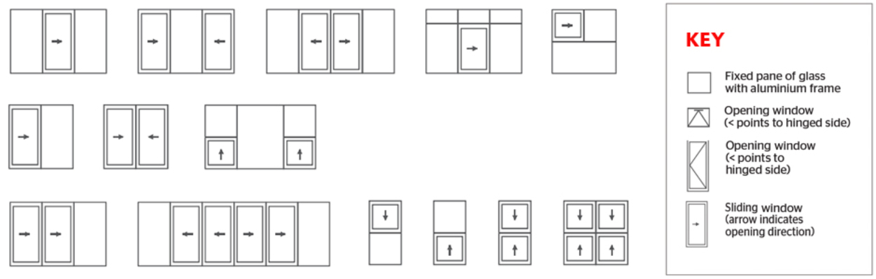 SLIDING AND STACKING WINDOWS